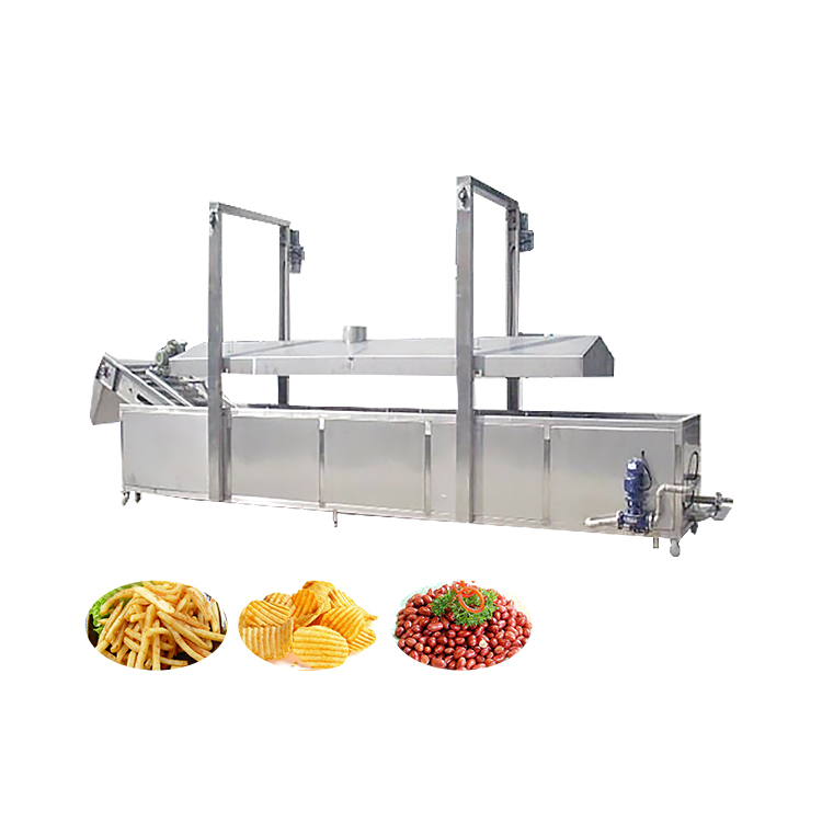 New Design 600kg Continuous Conveyor Fryer Price