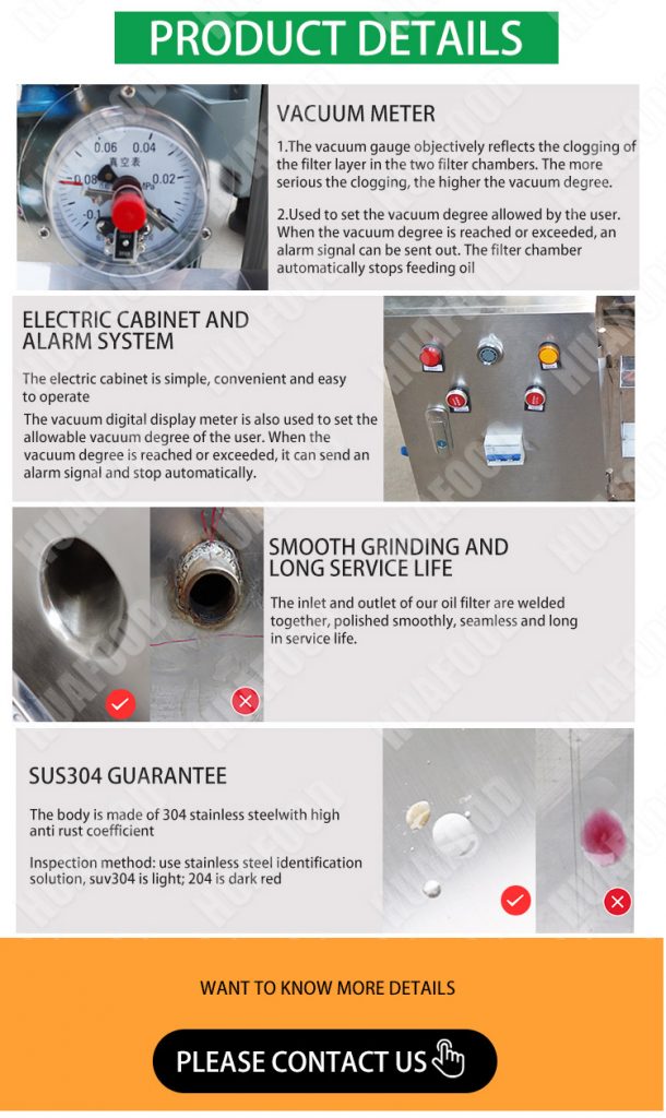 Potato Chips Batch Fryer Deep Fryer Oil Filter Machine