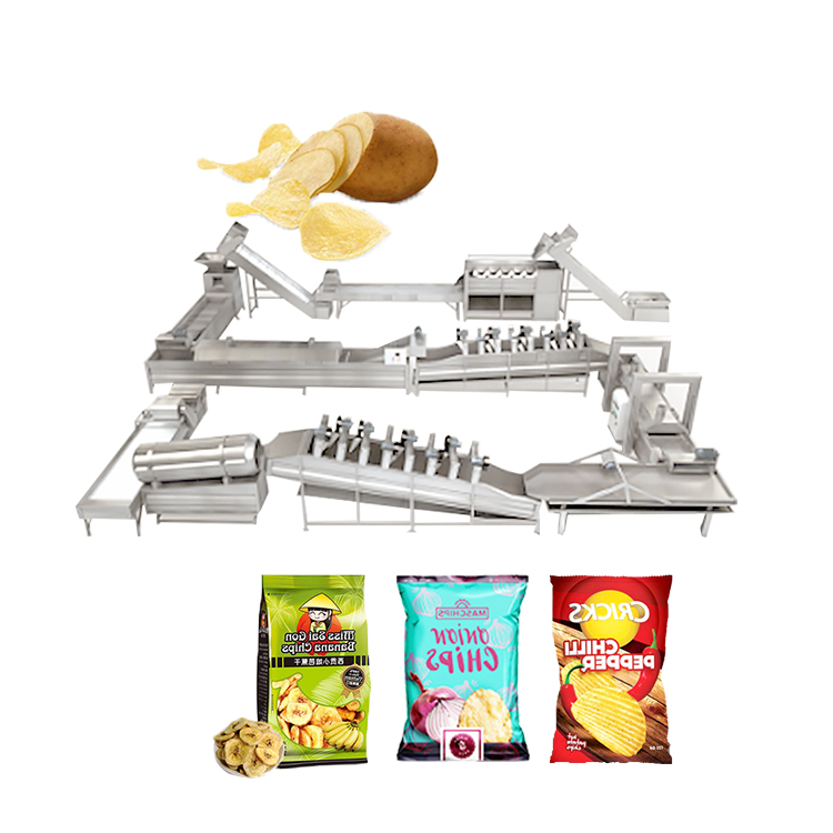 Fully Automatic Potato Chips Making Machine For Snack Factory
