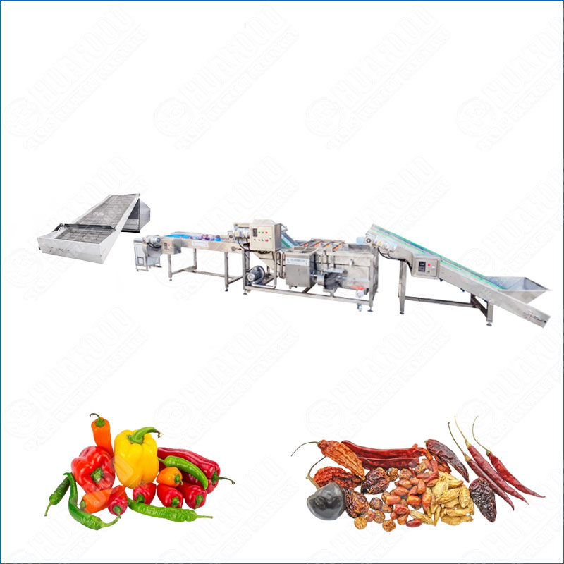 Large Capacity Chili Pepper Dehydration Processing Line Turnkey - Food ...